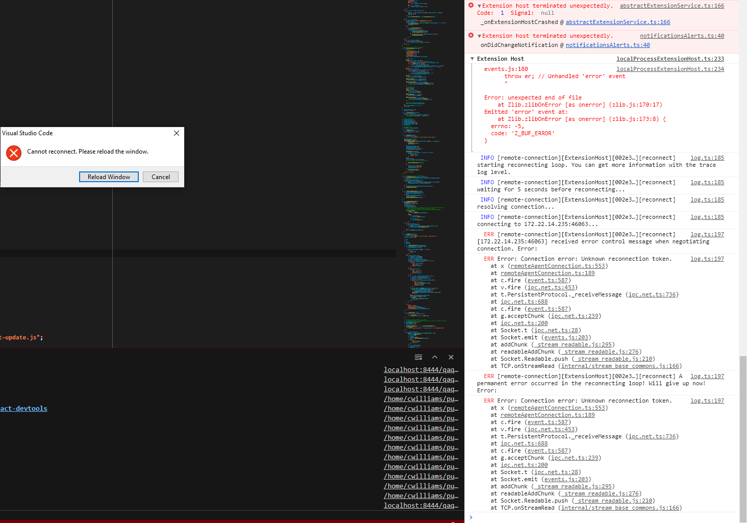 Extension host crashed · Issue #113 · swdotcom/swdc-vscode · GitHub