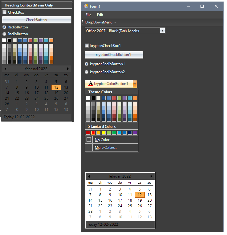 [Bug]: KryptonContextMenu: Item text unreadable with certain themes · Issue #609 · Krypton-Suite ...