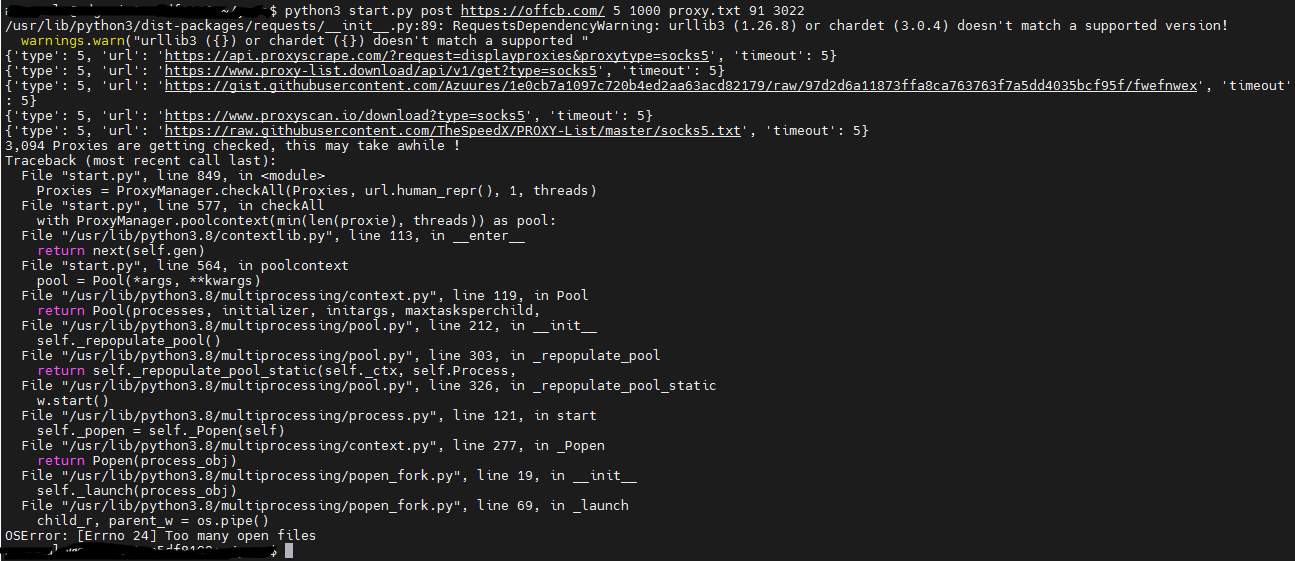 Error · Issue 109 · Matrixtmmhddos · Github 