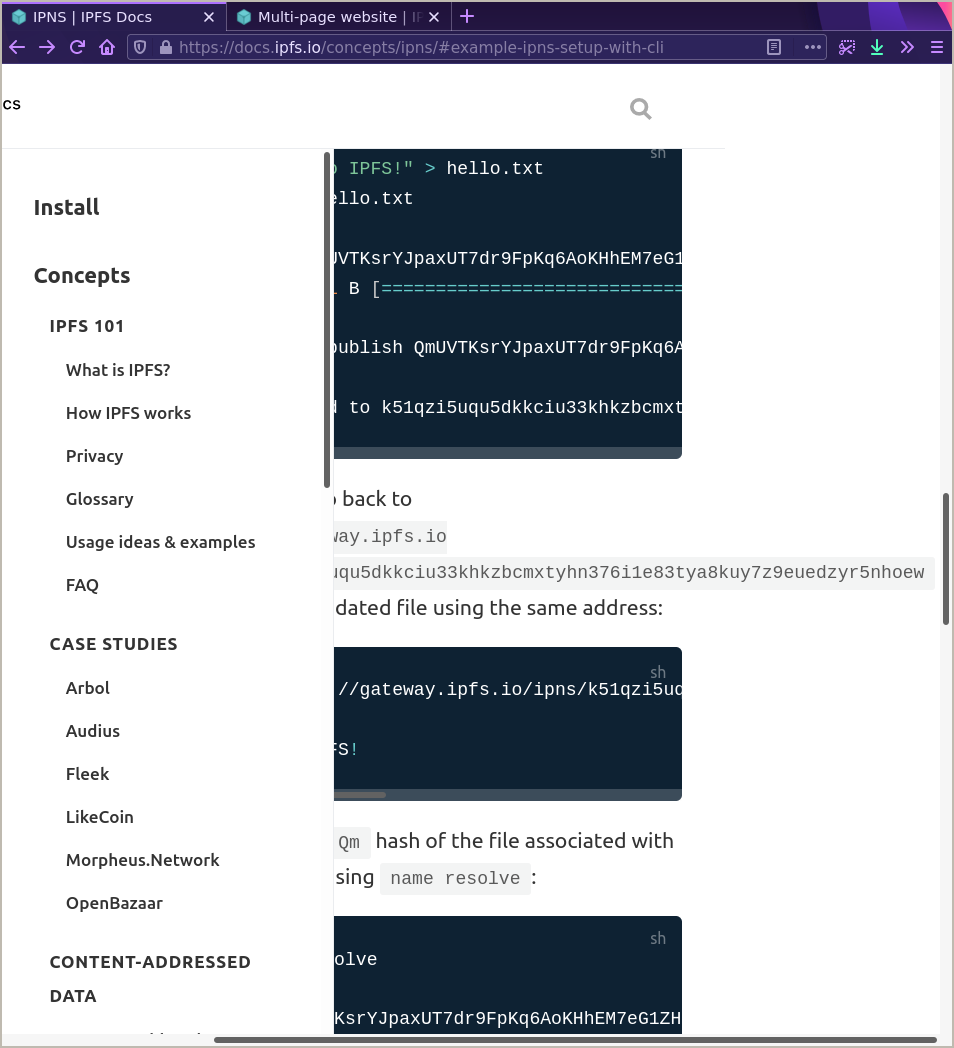 Inline code-blocks are not wrapping. · Issue #799 · ipfs/ipfs-docs · GitHub