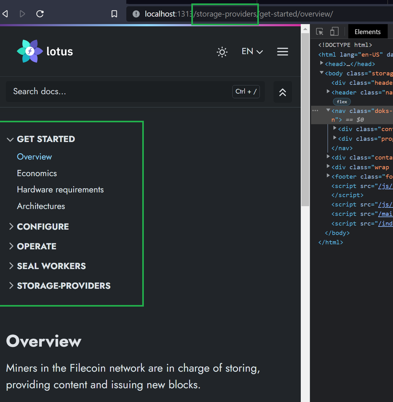 Adds mobile-sidebar conditionals. by johnnymatthews · Pull Request #101 · filecoin-project/lotus ...