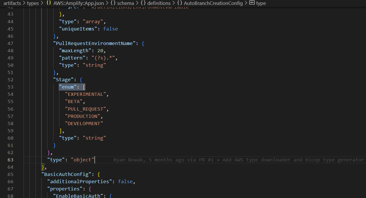 Bicep Generator For Aws Types Doesnt Properly Serialize Properties That Include Enum Schema 2478