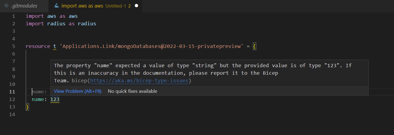 Establish a process to manage the `Application/*` & `AWS/*` Bicep types generation · Issue #6410 ...