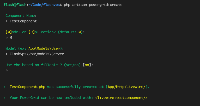 How Can I Create Files At Specified Path · Issue 59 · Power Componentslivewire Powergrid · Github 2011