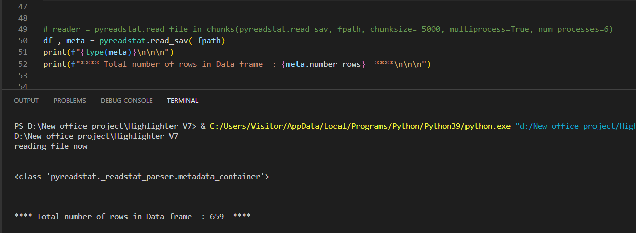 reading file in chunks. · Issue #222 · Roche/pyreadstat · GitHub