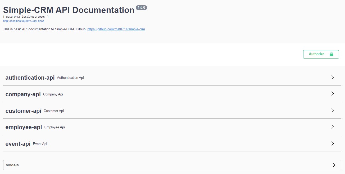 GitHub - mat0714/simple-crm: Backend system for customer relationship ...