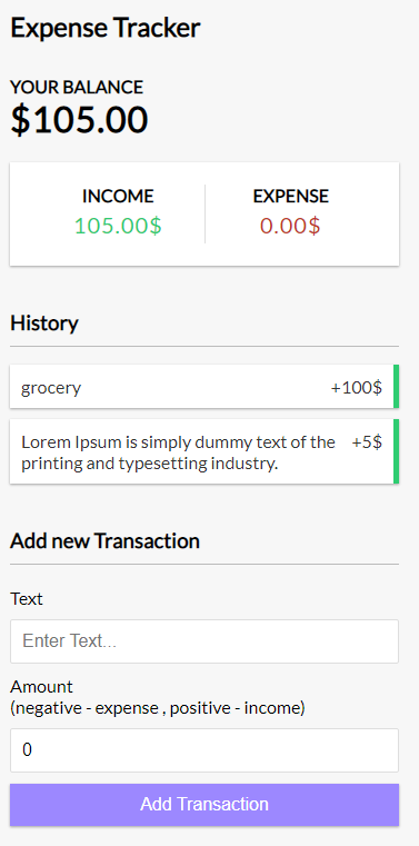 GitHub - MujtabaShafiq1/React-Expense-Tracker
