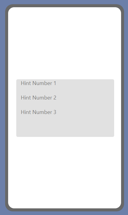 Hints don't show up at the top of the box in android and don't show up ...