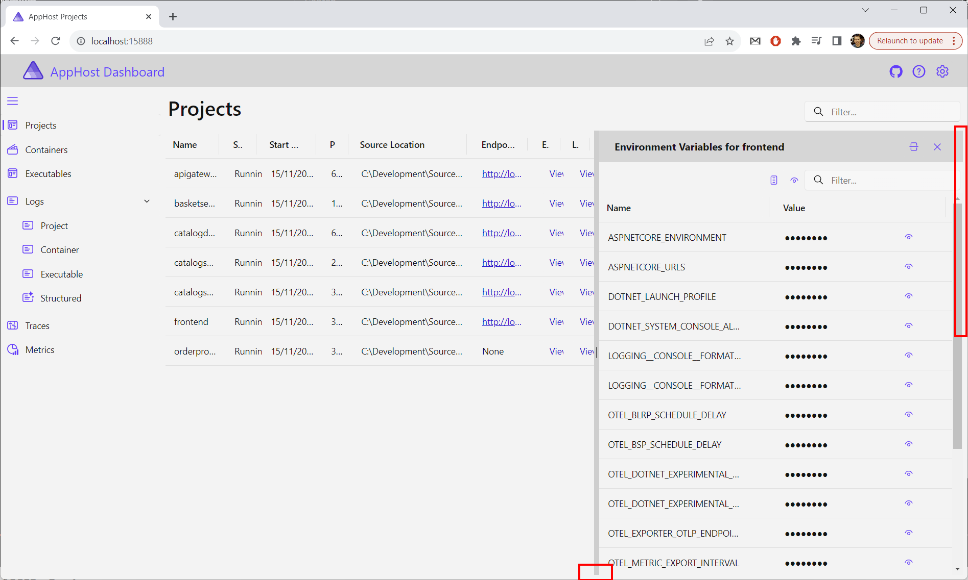 Remove padding around Summary/Details view · Issue #867 · dotnet/aspire · GitHub