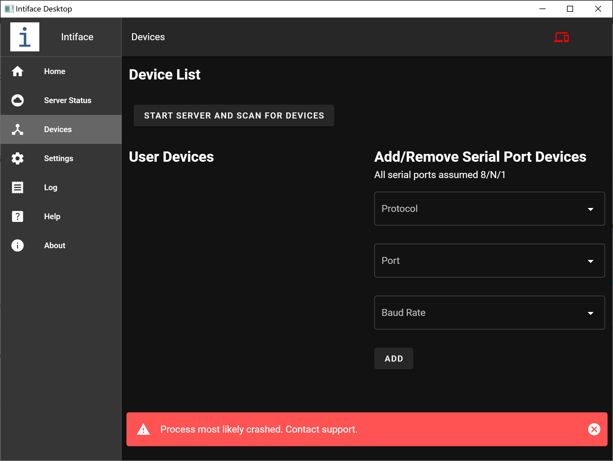 prompts a crash · Issue #148 · intiface/intiface-desktop · GitHub