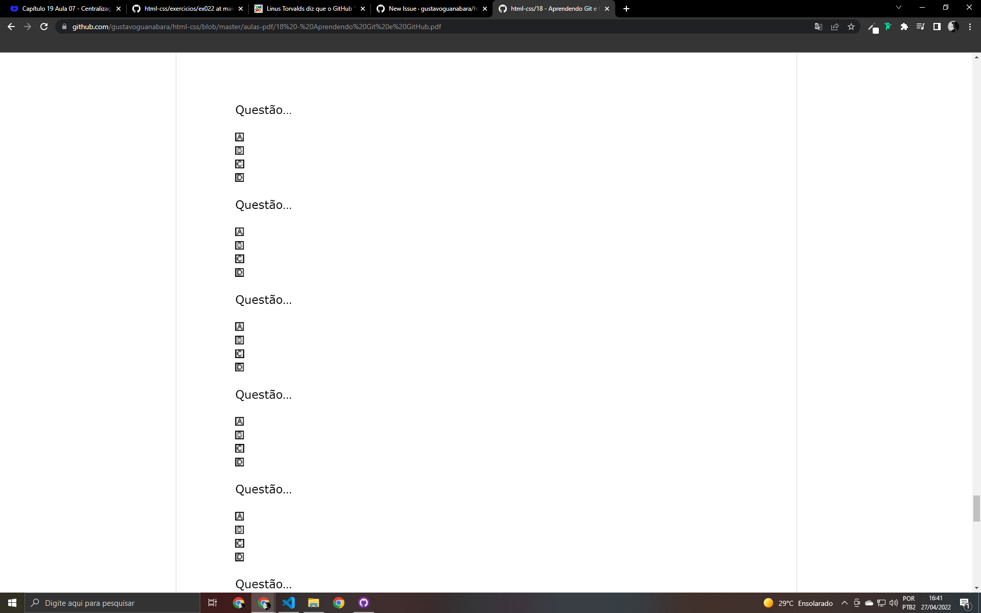 Pdf · Issue 211 · Gustavoguanabara Html Css · Github