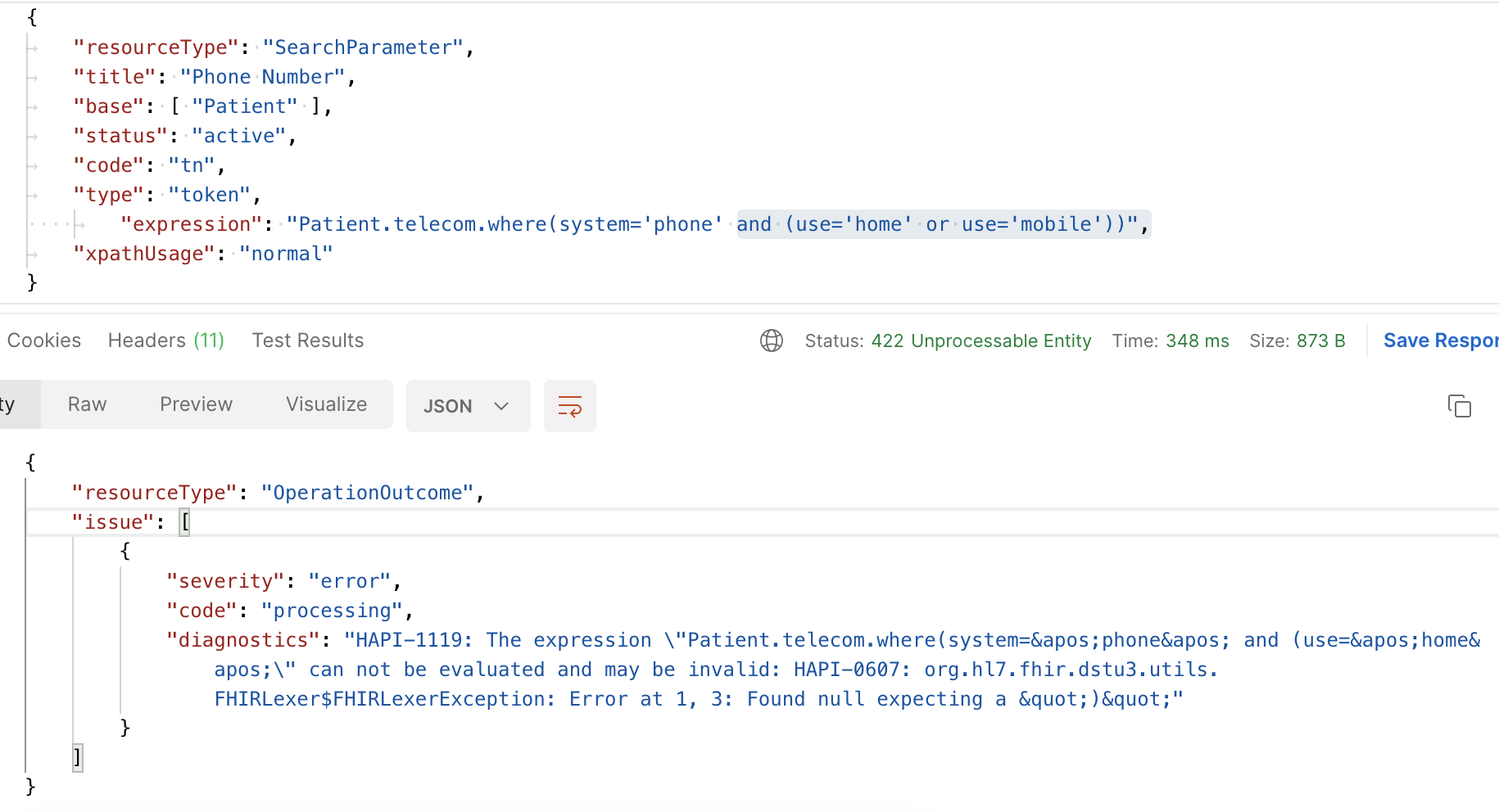 Or Is Not Supported In Fhirpath Where Function In Stu3 · Issue 3469 · Hapifhirhapi Fhir