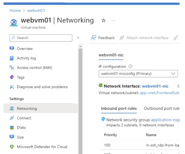 GitHub - brireyn/Azure-VNet: A lab created to practice securing network ...