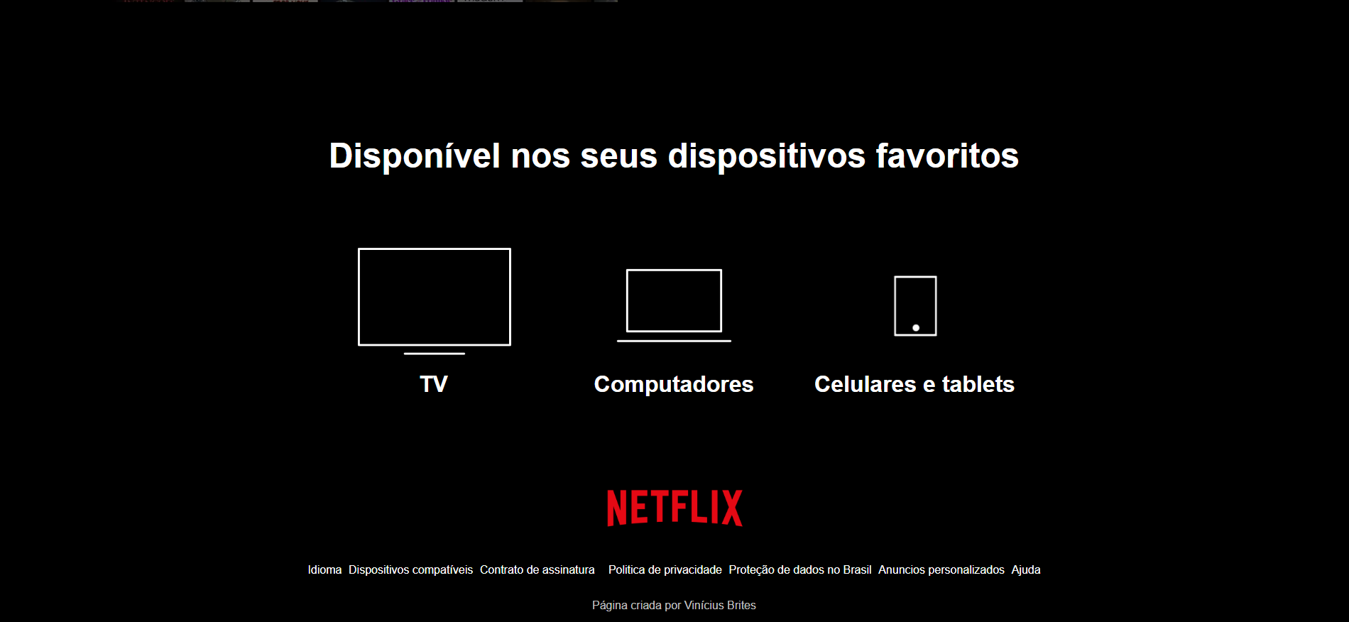 GitHub - vinnybrites/netflix-page: Projeto de página da Netflix com ...