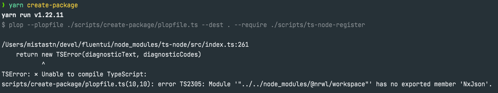 tooling: create-package fails · Issue #19845 · microsoft/fluentui · GitHub