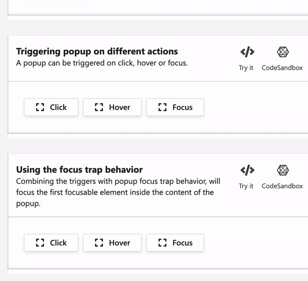 Popup with focus trap jumps on hover · Issue #1462 · microsoft/fluent-ui-react · GitHub