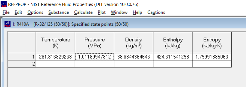 Inconsistent results for R410A.MIX between GUI and Python ctREFPROP ...