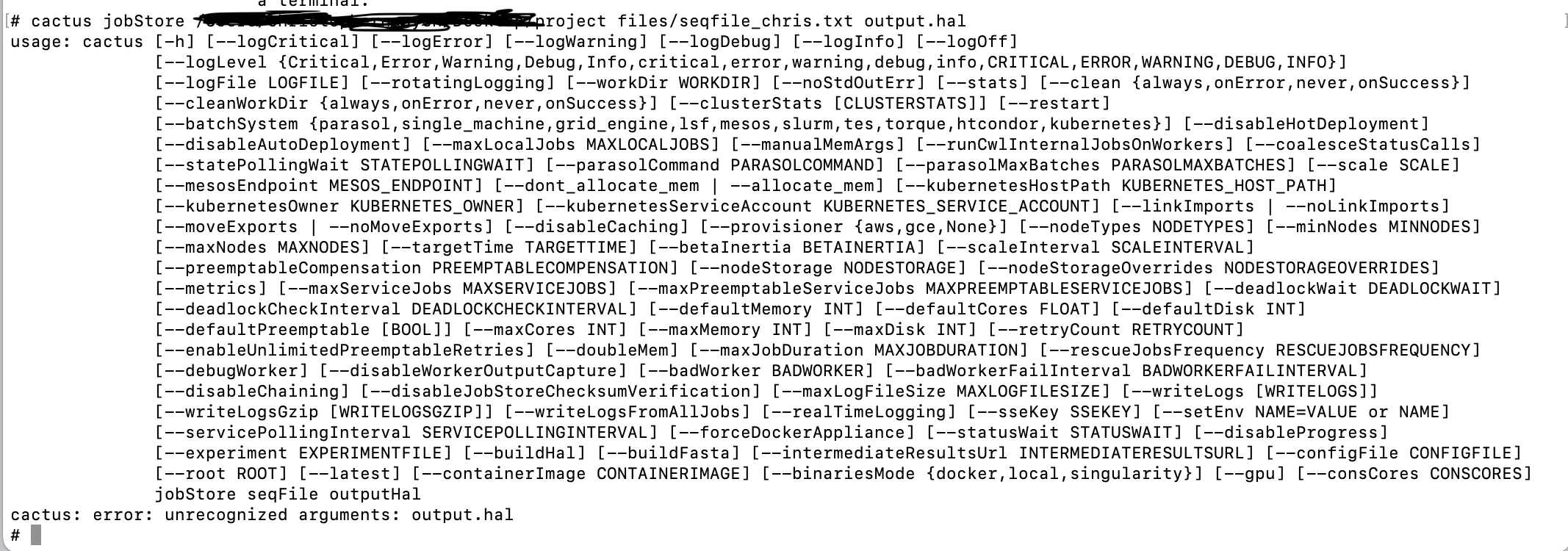 Strange error using Docker image · Issue #663 · ComparativeGenomicsToolkit/cactus · GitHub