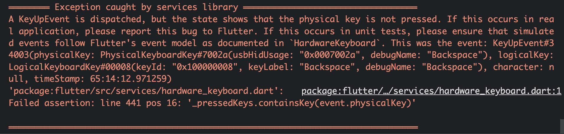 Hot restart breaks keyboard input · Issue #87391 · flutter/flutter · GitHub