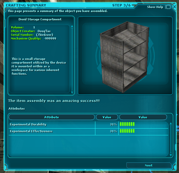 Mechanism Quality for Droid Storage Compartment -999999 · Issue #11 · swgemu/Core3 · GitHub