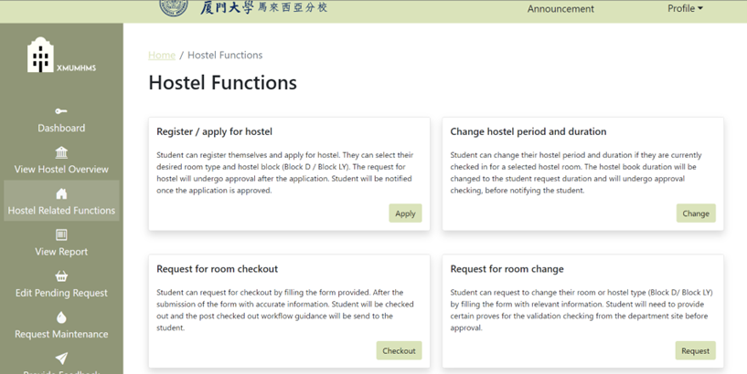GitHub - yooweeng/XMUMHMS-backend-hostel-management-system-FYP
