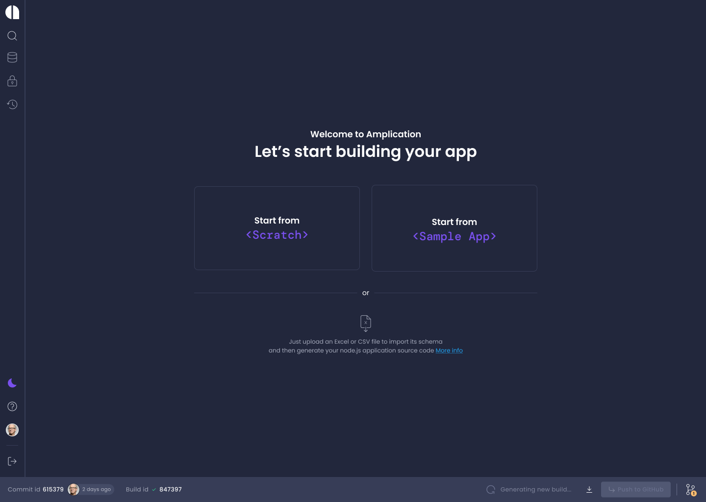 App - New Project Screen - UI/UX · Issue #2347 · amplication/amplication · GitHub