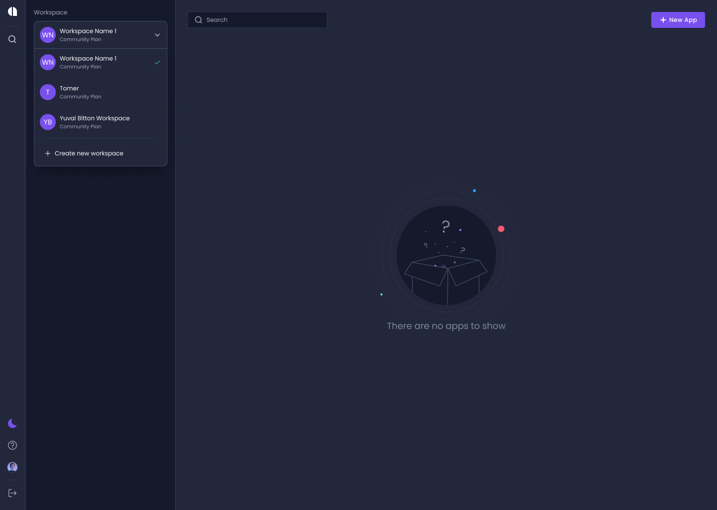 Workspace dropdown update · Issue #2713 · amplication/amplication · GitHub