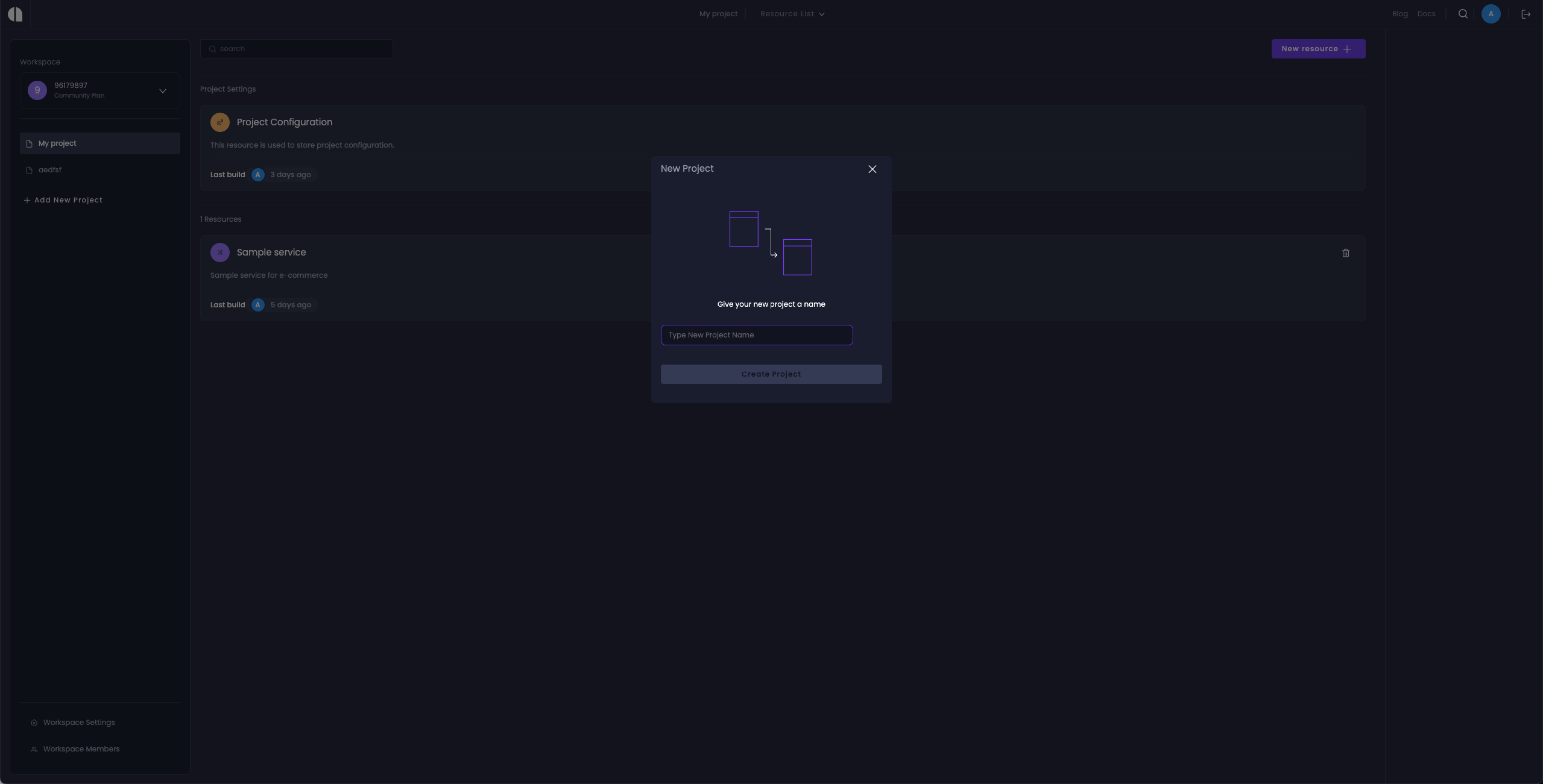 🐛 Bug Report: New project popup - New UI · Issue #3426 · amplication/amplication · GitHub