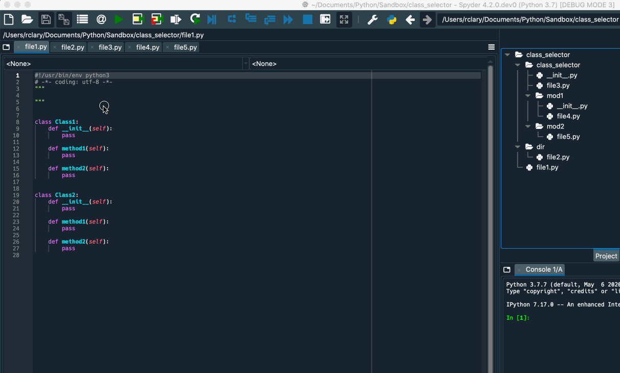 Class & Function Selector Doesn't Work · Issue #14101 · spyder-ide ...