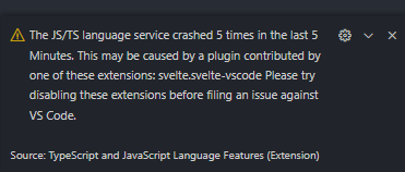 Slow Intellisense after Update to VSCode v1.77.x · Issue #1984 · sveltejs/language-tools · GitHub