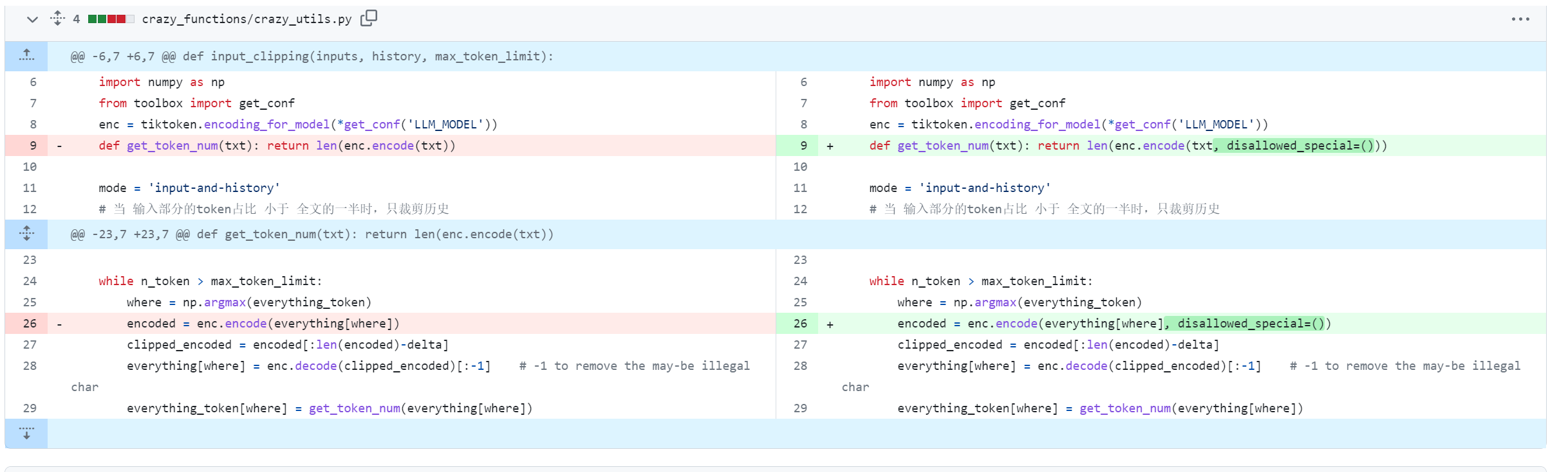 Encountered text corresponding to disallowed special token ' · Issue #449 · binary-husky/gpt ...