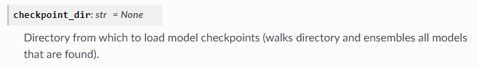 [BUG]: setting checkpoint_dir in PredictArgs() causes an error, one has to set checkpoint_paths ...