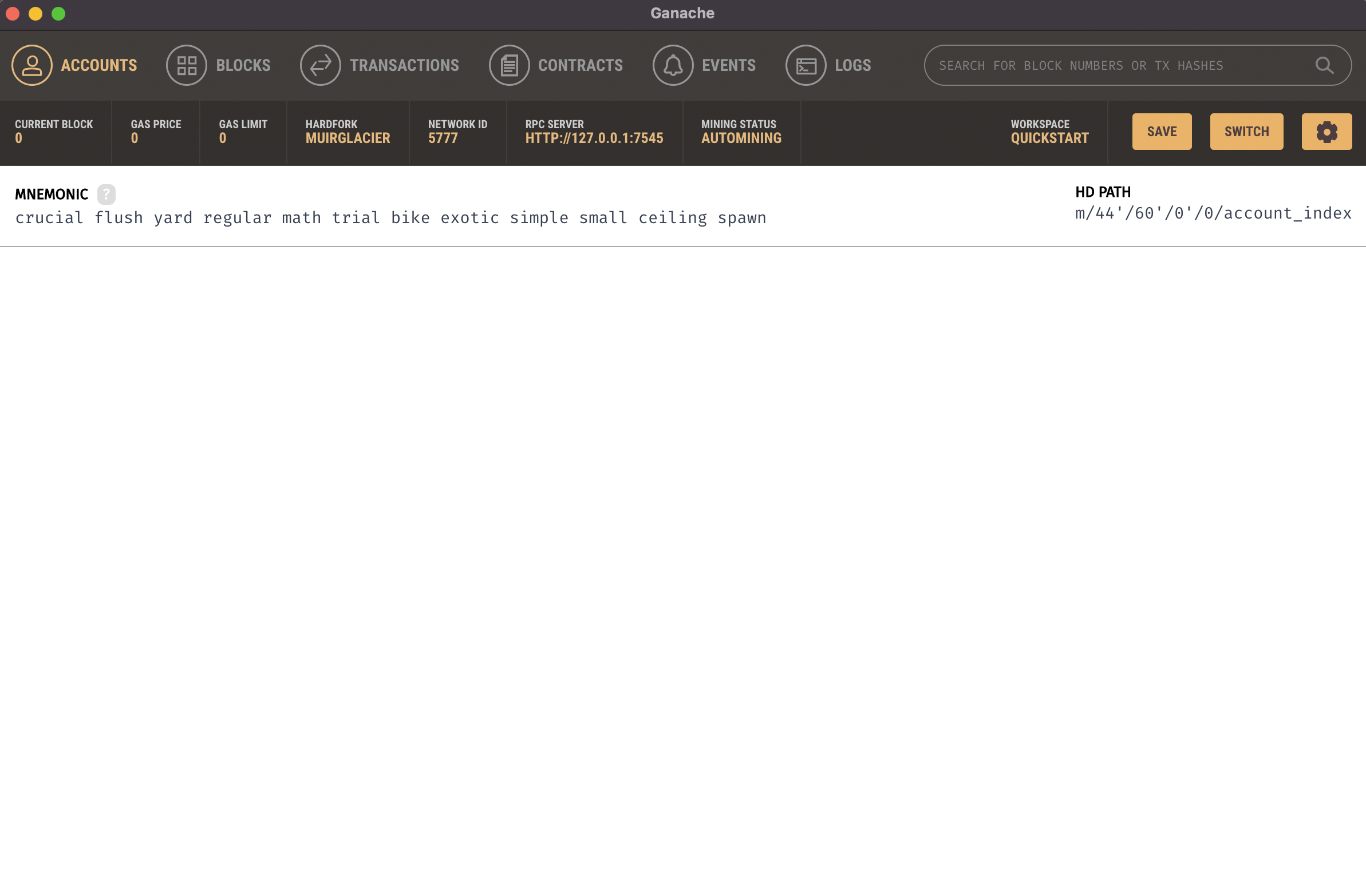 System Error When Running Ganache 254 On Darwin Not Accouns · Issue 3608 · Trufflesuite 