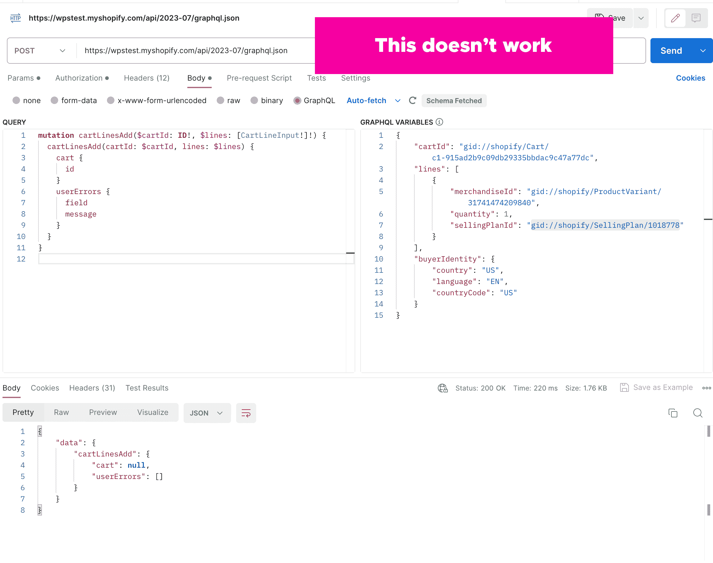 Cart query returns `null` only on Heroku · Shopify storefront-api-feedback · Discussion #152 ...