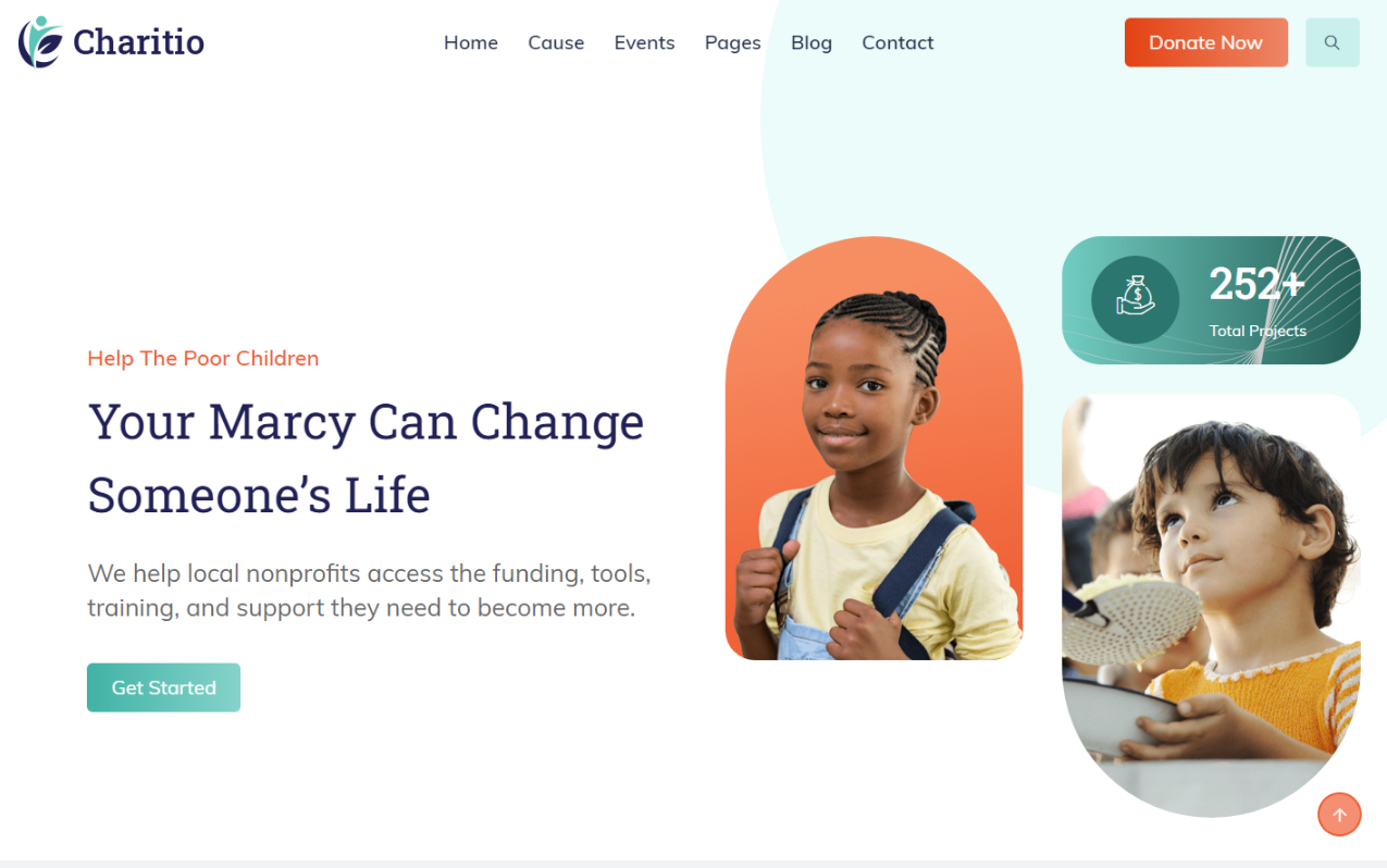 GitHub - Vilyard/charity-page-react: A simple charity-page, responsive made with ReactJS