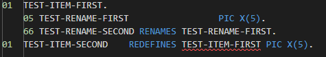Copybook has wrong syntax errors · Issue #1211 · eclipse-che4z/che-che4z-lsp-for-cobol · GitHub