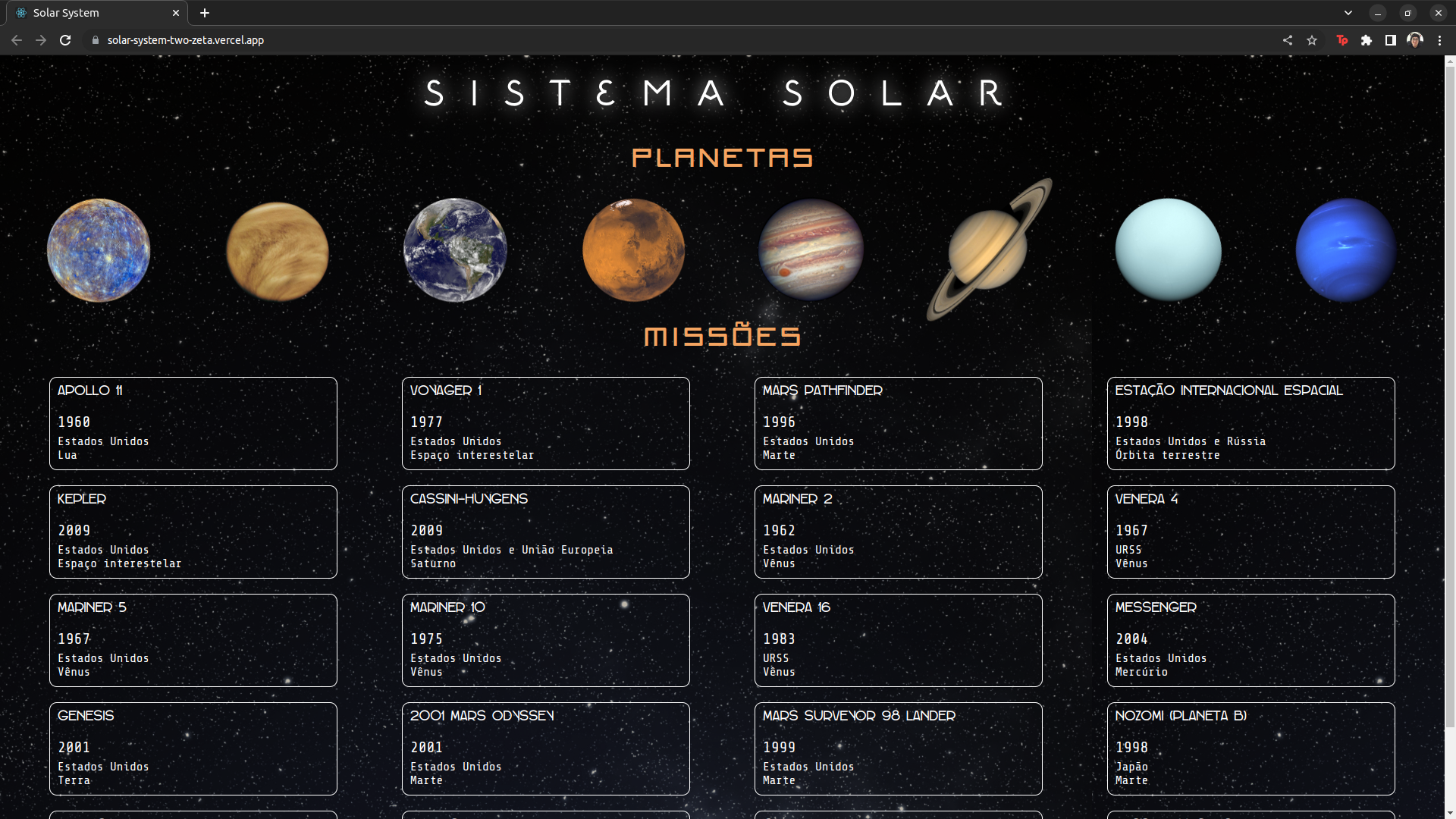 GitHub - saraivais/solar-system: This project was developed during the Front-end module at Trybe ...