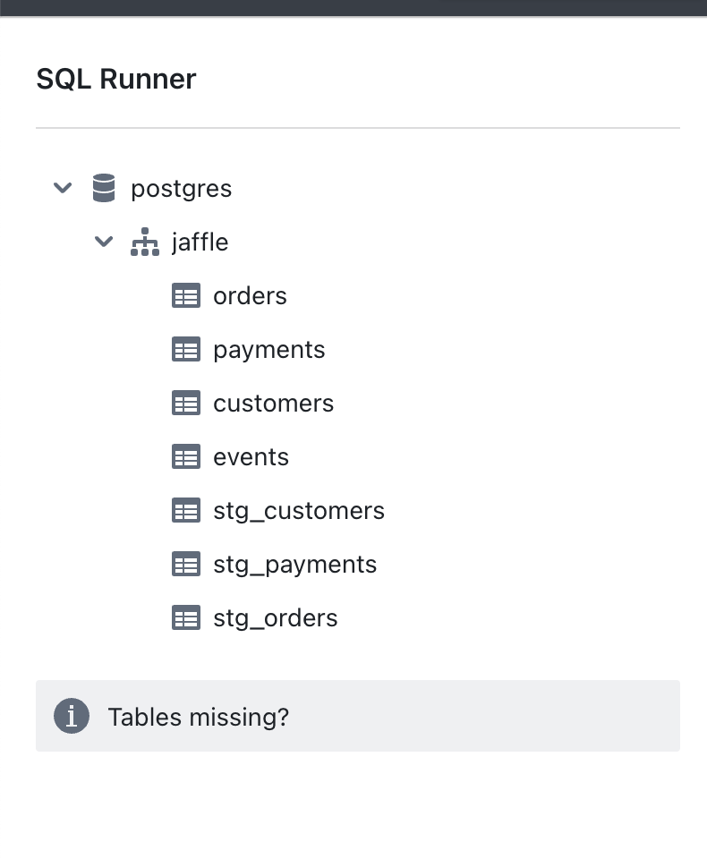 style: update sql runner sidebar UI by IrakliJani · Pull Request #3791 ...