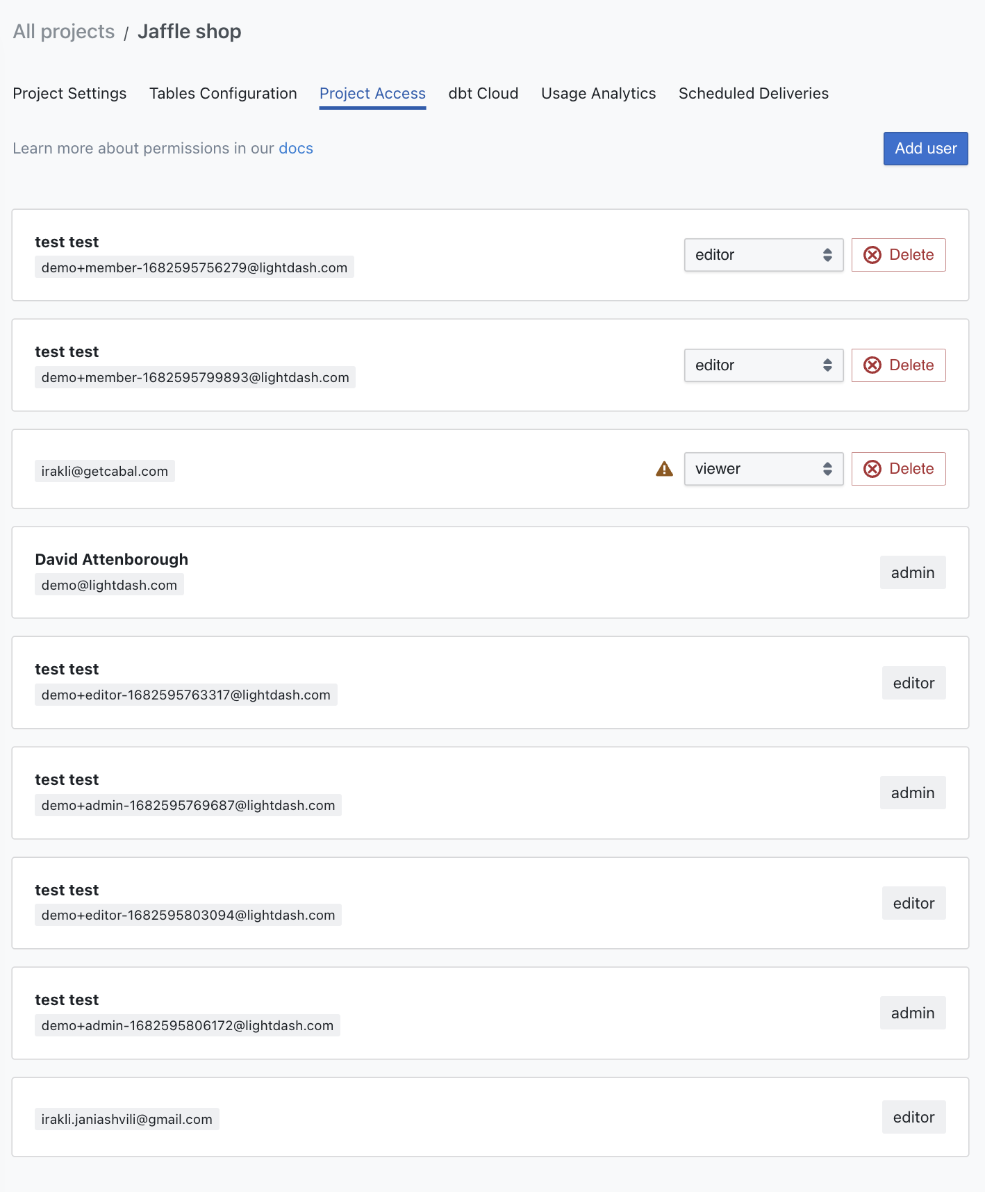 Migrate `Project settings > Project access list` to use Mantine · Issue #5405 · lightdash ...