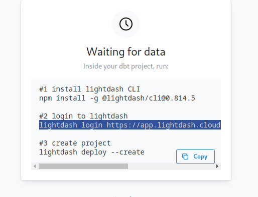 Break Single Code Block Into Multiple Blocks When Creating Project Using Lightdash Cli · Issue 2745