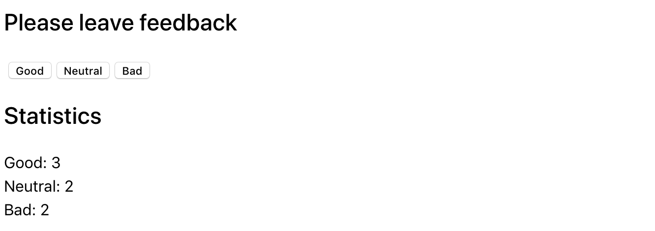 GitHub - savchyndd/goit-react-hw-02-feedback: Events and state. Forms