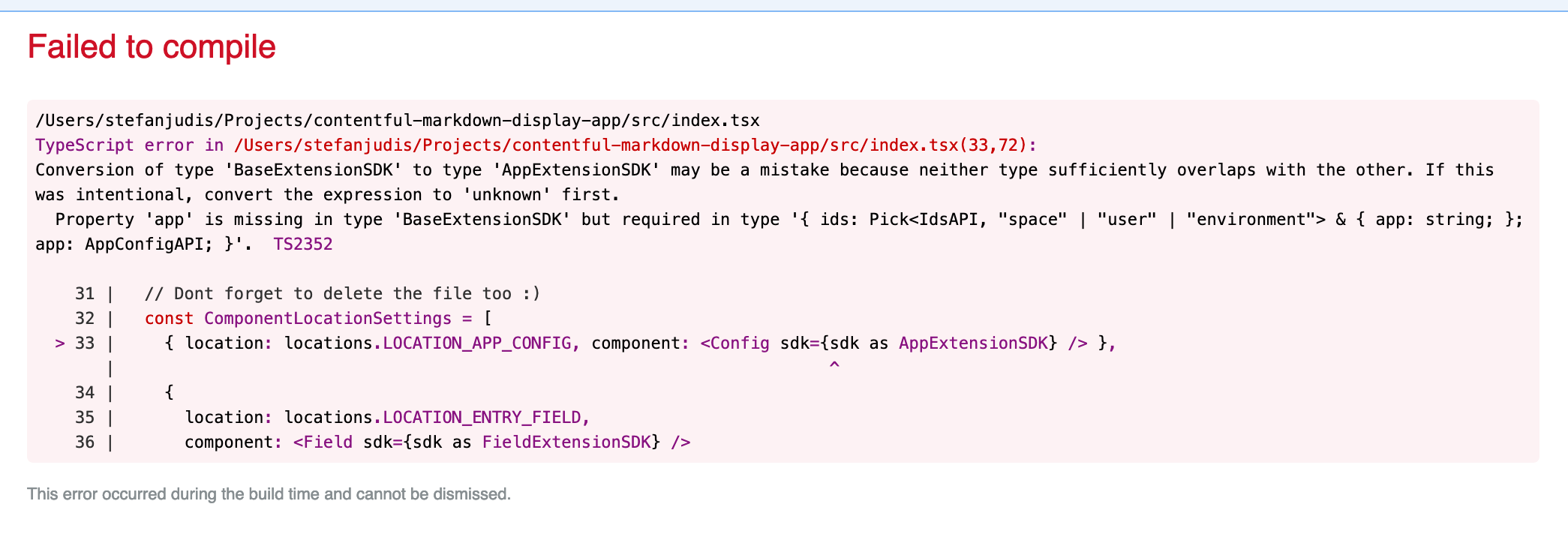 New create-contentful-app is not compiling due to type errors · Issue #71 · contentful/create ...