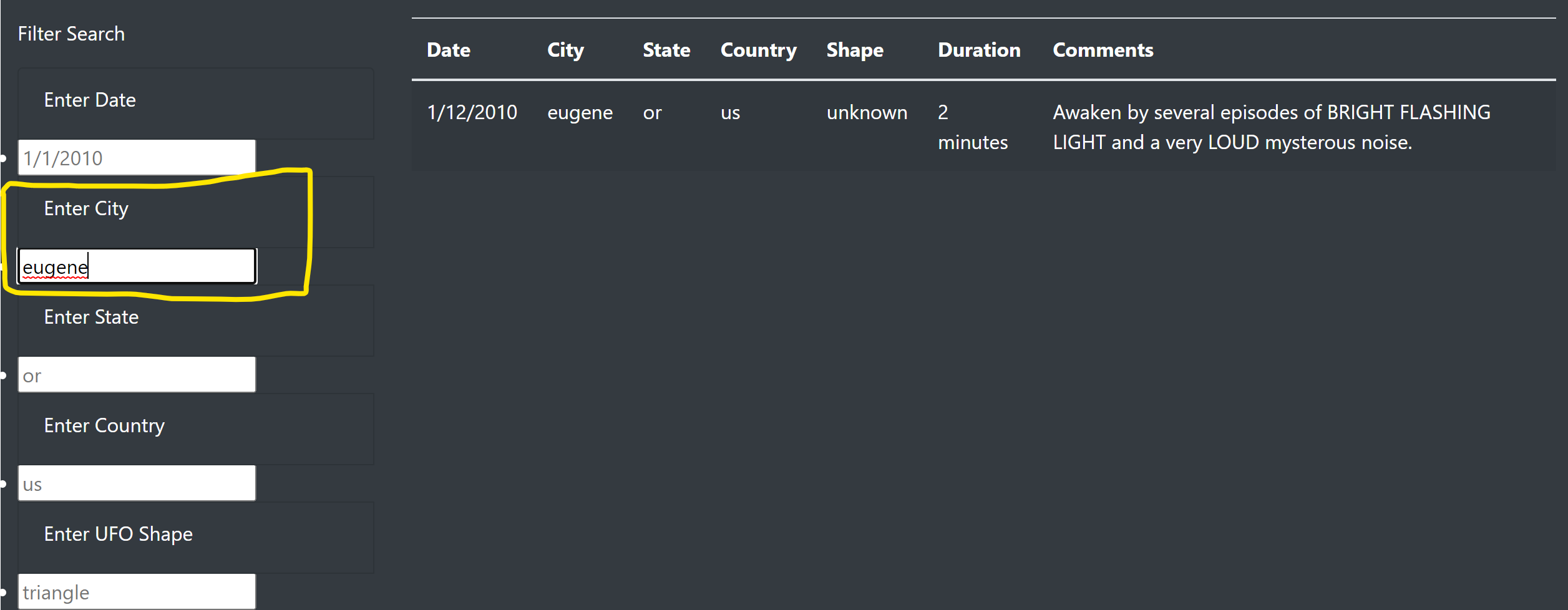 GitHub - chacedaskalos/UFOs: Module 11 Challenge