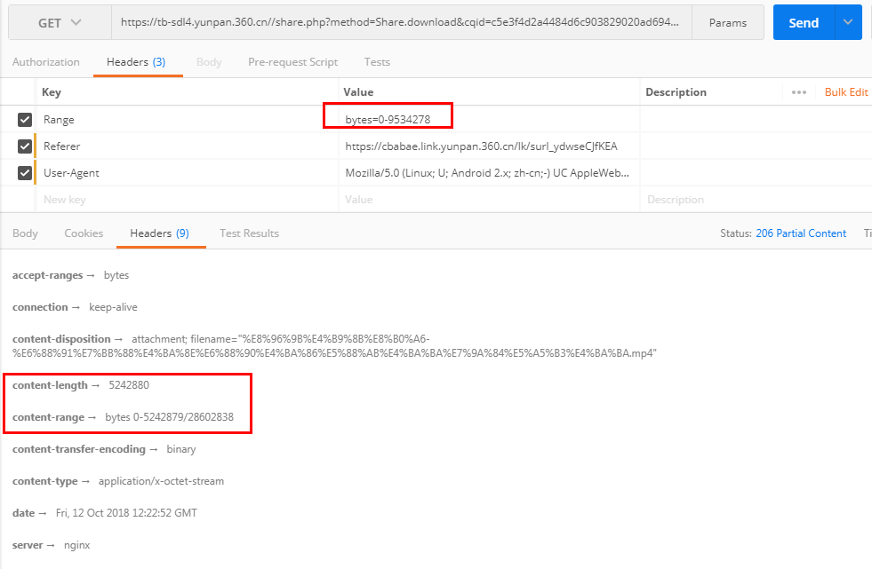 360安全云盘的文件无法下载：FileDownloadGiveUpRetryException · Issue #1131 · lingochamp/FileDownloader · GitHub