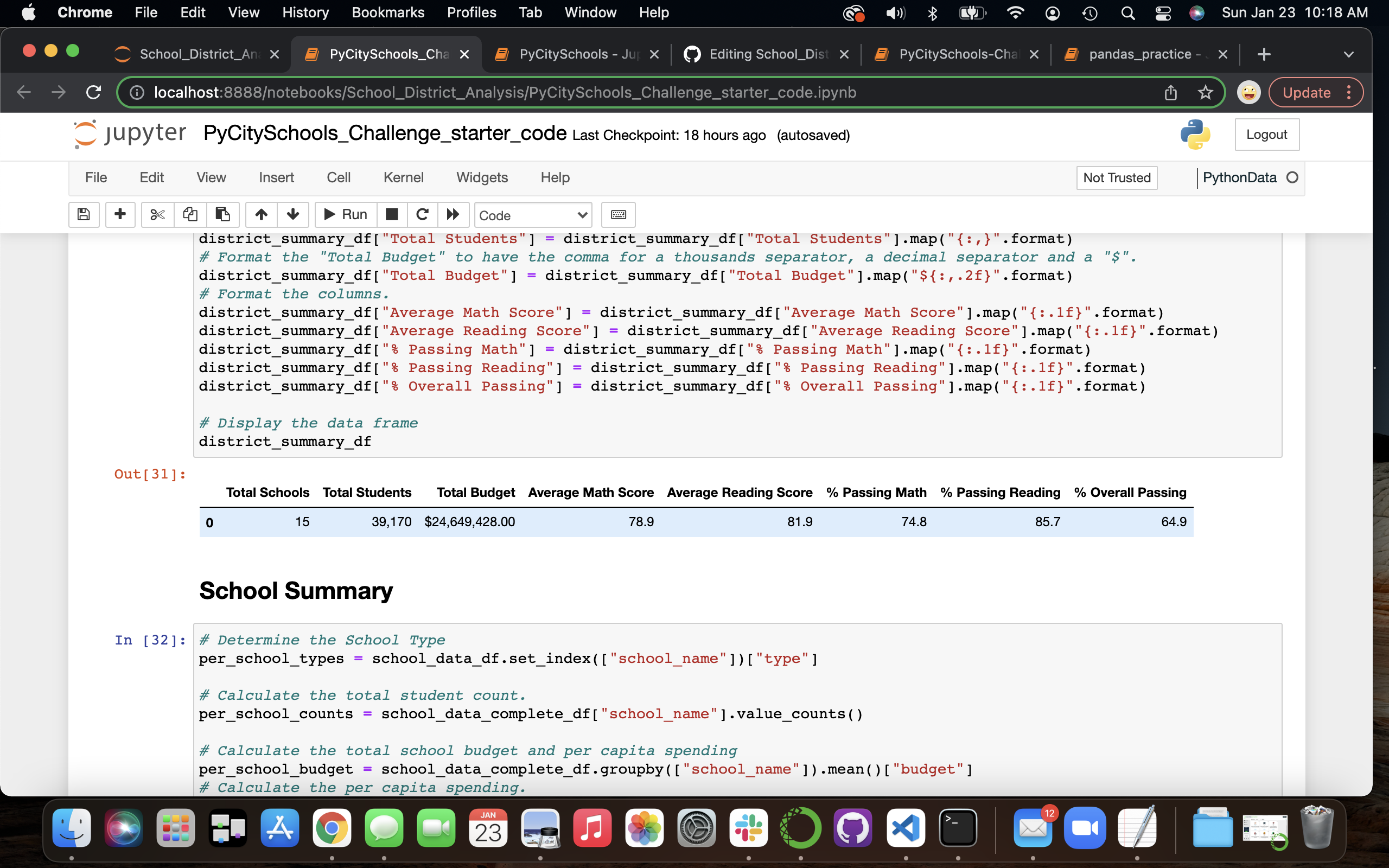 GitHub - cmdenkinger/School_District_Analysis