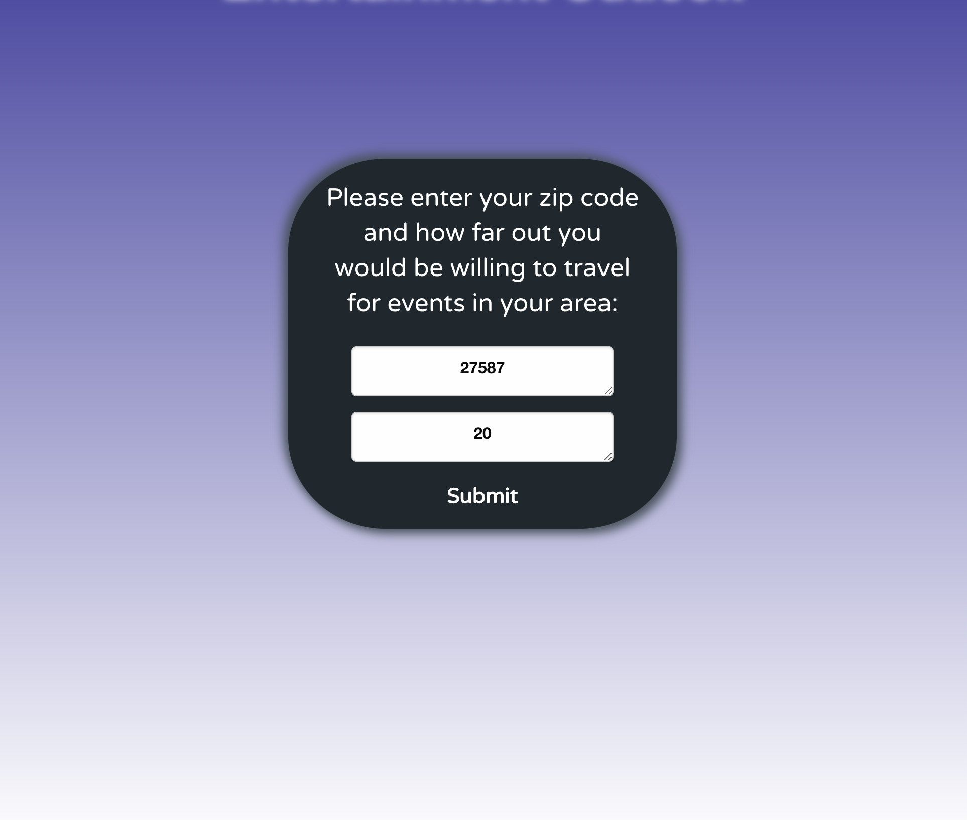 GitHub - agpritts/project1-weather-event: An application which takes user input of zip code and ...