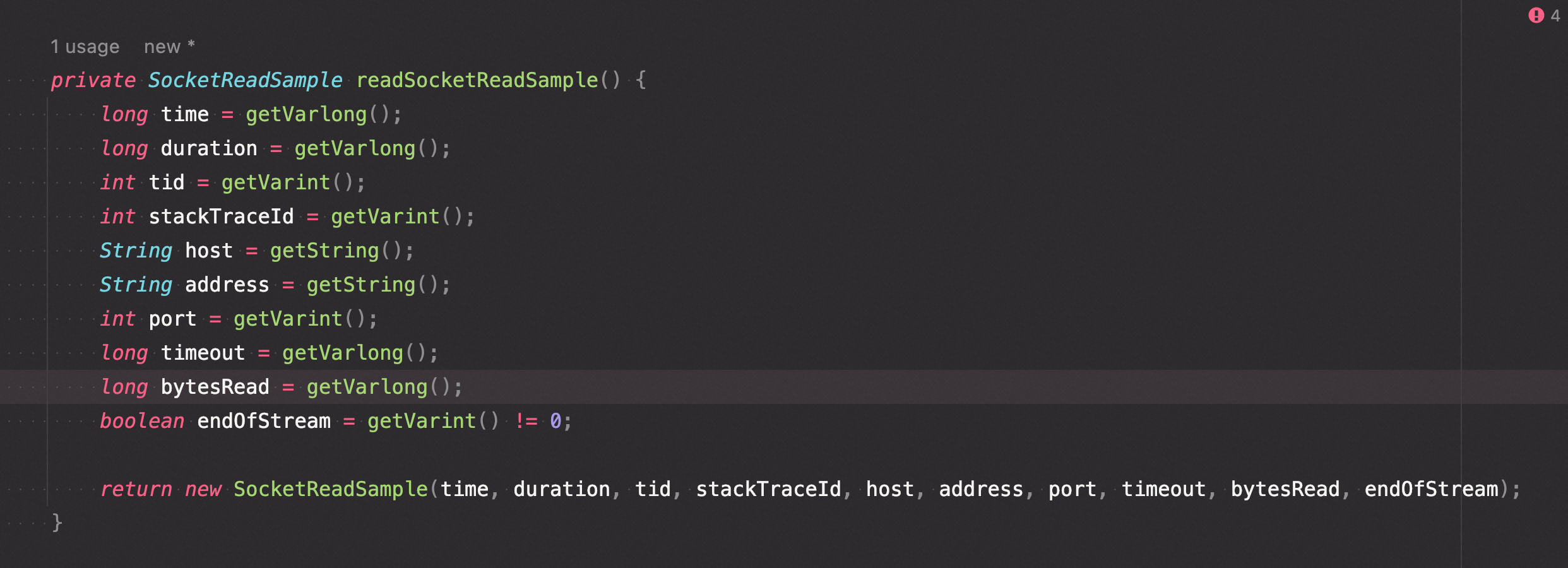 How to write SocketSample in src/converter/one/jfr/event/ · Issue #716 · async-profiler/async ...