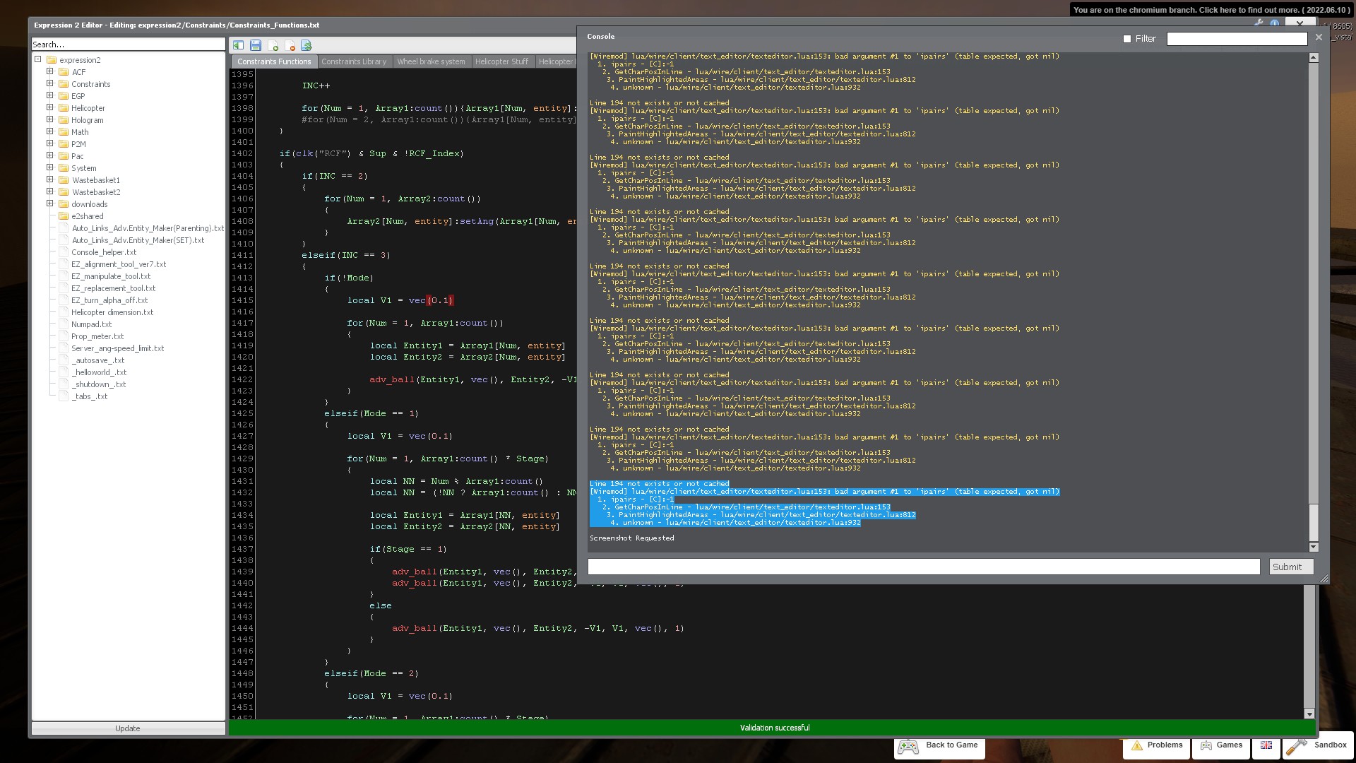 Line 194 not exists or not cached · Issue #2365 · wiremod/wire · GitHub