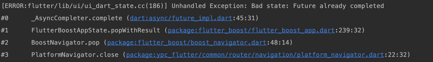 页面回退时被willPop拦截后，再次请求退出时报错 · Issue #1020 · alibaba/flutter_boost · GitHub