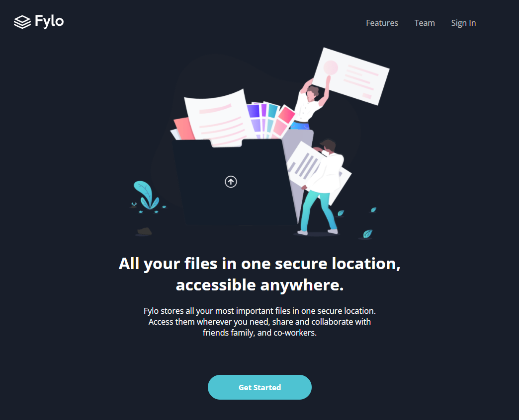 GitHub - ousmanito/fylo-storage: Landing Page